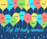 Top 10 Baby Names In New Zealand In 2017 Auckland For Kids