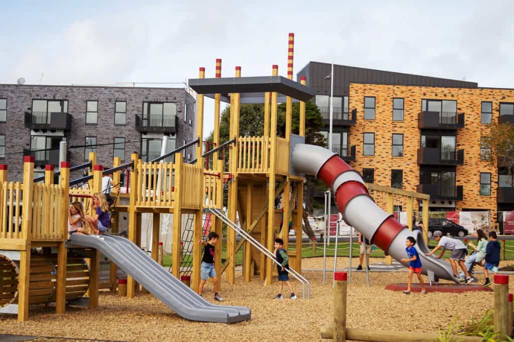 Exploring the playground at Hobsonville War Memorial Park | Auckland ...